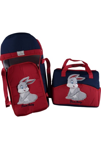 Rain Baby Tavşan Kabartma Taşıma Seti 2'li Kırmızı Rain Baby Tavşan Kabartma Taşıma Seti 2'li Kırmızı
