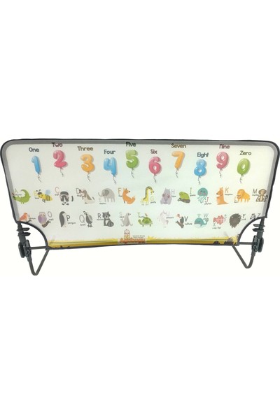 Agubugu Baby Sayılar Harfler Zeka Küpü Öğretici Katlanabilir Yatak Bariyeri 120 x 68 cm