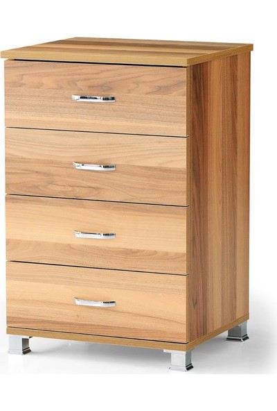 Sivasgözde Ekonomik 4 Çekmeceli Komodin Şifonyer 51 x 45 x 79 cm