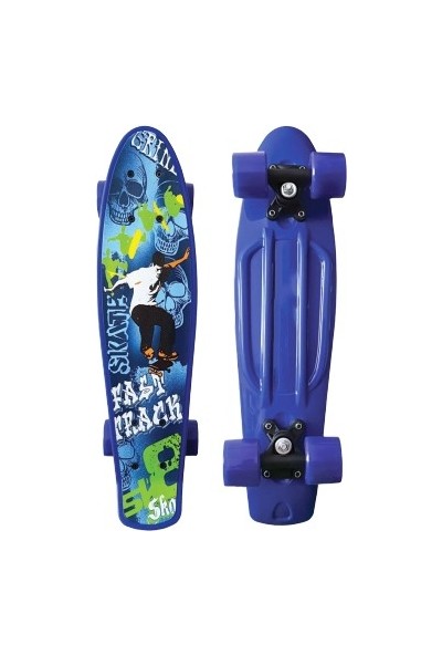 Triathlon T139 4 Tekerli Kaykay - Mavi Desenli Triathlon T139 4 Tekerli Kaykay - Mavi Desenli