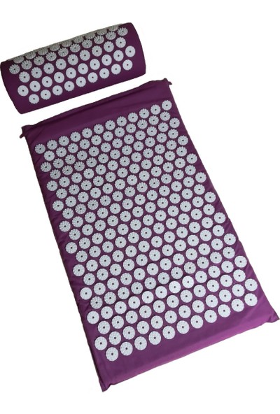 Yogatime Çivili Mat + Yastık Set Mor