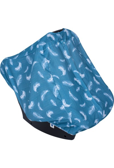 Sevi Bebe Ana Kucağı Örtüsü - Tüy Desen