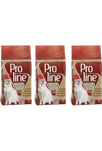 Pro Line Kuzulu Yetişkin Kedi Kuru Maması 1.5 kg 3 Adet