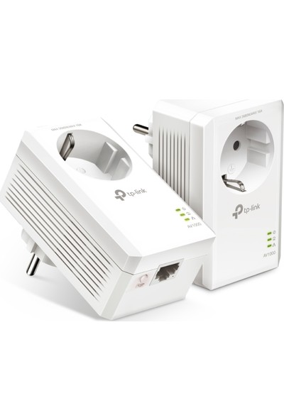 TP-Link TL-PA7017P KIT AV1000 Gigabit Passthrough Powerline Başlangıç Kiti TP-Link TL-PA7017P KIT AV1000 Gigabit Passthrough Powerline Başlangıç Kiti