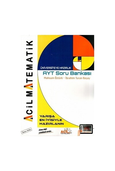 Acil Yayınları Ayt Acil Matematik Soru Bankası - Mahsum Öztürk Acil Yayınları Ayt Acil Matematik Soru Bankası - Mahsum Öztürk