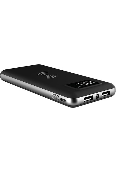 S-Link IP-G10W 10000 mAh LCD Göstergeli Kablosuz Powerbank Siyah Taşınabilir Pil Şarj Cihazı S-Link IP-G10W 10000 mAh LCD Göstergeli Kablosuz Powerbank Siyah Taşınabilir Pil Şarj Cihazı