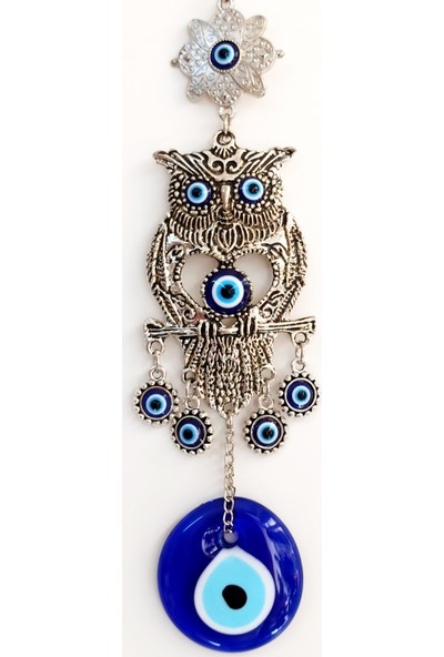 Mixperi Nikel Zamak Kaplama Nazar Boncuklu Baykuş Duvar Süsü Mixperi Nikel Zamak Kaplama Nazar Boncuklu Baykuş Duvar Süsü