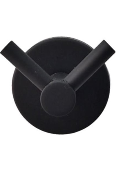 Defne Banyo Begonya 2'li Askılık Siyah