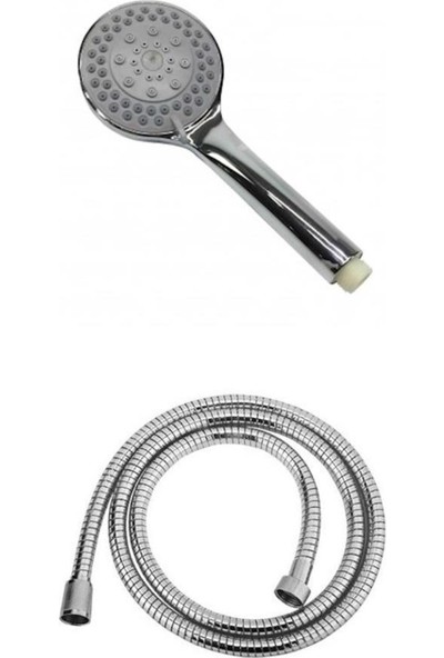 NRC 4 Fonksiyonlu Duş Başlığı + 1,5 m Spiralli Hortum Set NRC 4 Fonksiyonlu Duş Başlığı + 1,5 m Spiralli Hortum Set