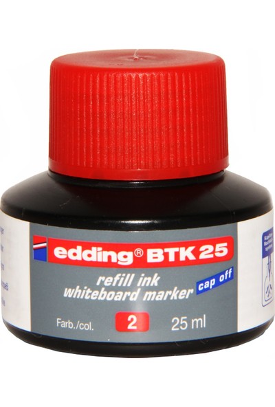 Edding Beyaz Tahta Kalemi Mürekkebi 25 Ml E-Btk25 Kırmızı Edding Beyaz Tahta Kalemi Mürekkebi 25 Ml E-Btk25 Kırmızı