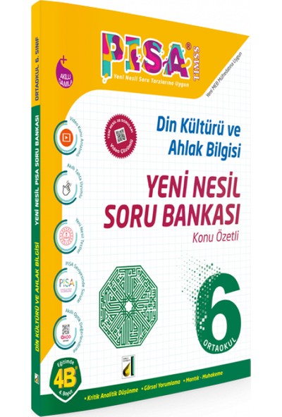 Damla Yayınevi Pisa Din Kültürü ve Ahlak Bilgisi Yeni Nesil Soru Bankası - 6. Sınıf Damla Yayınevi Pisa Din Kültürü ve Ahlak Bilgisi Yeni Nesil Soru Bankası - 6. Sınıf