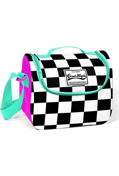 Coral High Damalı Kız Çocuk Termal Beslenme Çantası Pembe Siyah Beyaz Coral High Damalı Kız Çocuk Termal Beslenme Çantası Pembe Siyah Beyaz