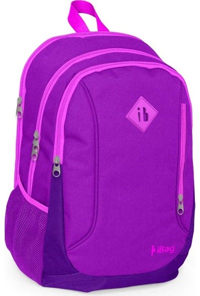 iBag Mor Dört Bölmeli Kız Okul ve Günlük Sırt Çantası iBag Mor Dört Bölmeli Kız Okul ve Günlük Sırt Çantası