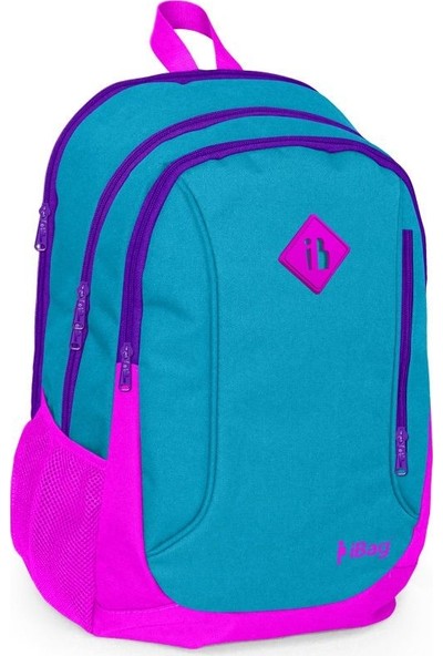 iBag Yeşil Pembe Dört Bölmeli Kız Okul ve Günlük Sırt Çantası iBag Yeşil Pembe Dört Bölmeli Kız Okul ve Günlük Sırt Çantası