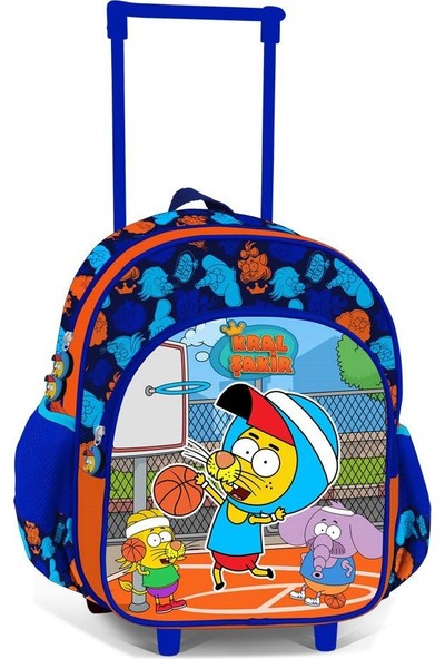 Kral Şakir Basketbol Baskılı Tekerlekli Anaokulu Çantası