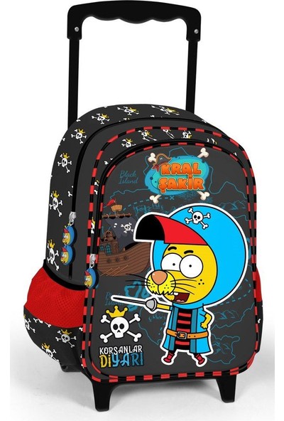 Kral Şakir Korsanlar Diyarı Erkek Çocuk Tekerlekli Okul ve Tatil Çantası Kral Şakir Korsanlar Diyarı Erkek Çocuk Tekerlekli Okul ve Tatil Çantası