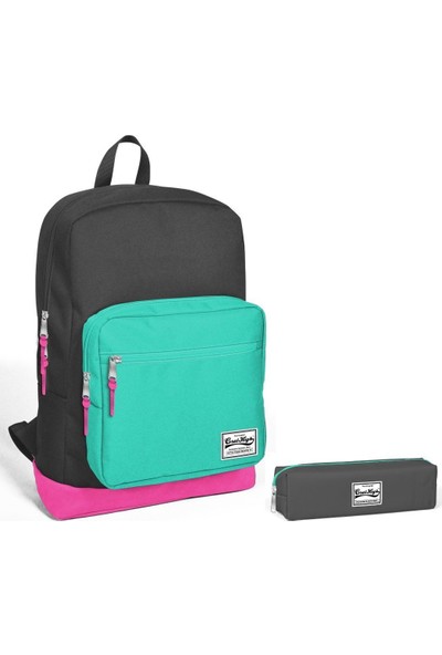 Yaygan Füme Yeşil 9 Yaş Üzeri Kız Çocuk ve Genç Okul Çantası Seti