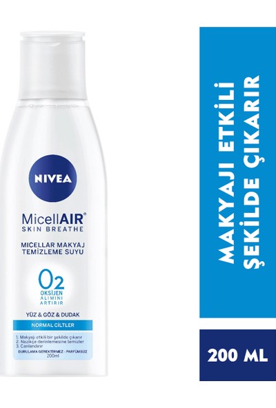 Nivea Micellar Temizleme Suyu Normal Ciltler 200 ml