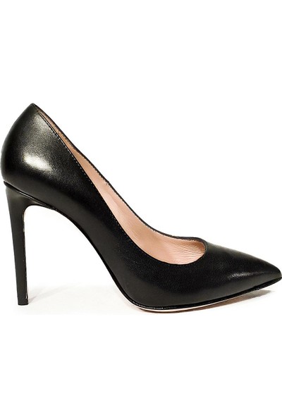 Nursace Deri Klasik Topuklu Ayakkabı