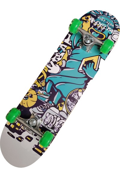 Delta Transparan Silikon Teker Üstü Zımparalı Kaykay - UST 1164