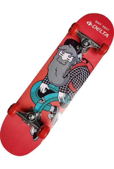 Delta Transparan Silikon Teker Üstü Zımparalı Kaykay - Snt 3921