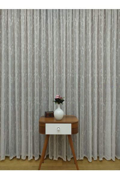 Esse Home Özel Örme Dokulu Tül Perde 100 x 250 Sık Pile 1/3