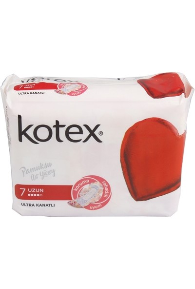 Kotex Ultra Tekli Paket Uzun 7'li Paket-24'lü Koli