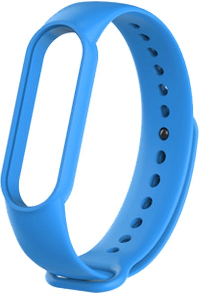 Kyver Xiaomi Mi Band 5 ve 6 Akıllı Bileklik Silikon Kordon Kayış Mavi Kyver Xiaomi Mi Band 5 ve 6 Akıllı Bileklik Silikon Kordon Kayış Mavi