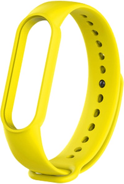 Kyver Xiaomi Mi Band 5 ve 6 Akıllı Bileklik Silikon Kordon Kayış Sarı Kyver Xiaomi Mi Band 5 ve 6 Akıllı Bileklik Silikon Kordon Kayış Sarı