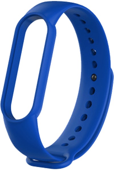 Kyver Xiaomi Mi Band 5 ve 6 Akıllı Bileklik Silikon Kordon Kayış Koyu Mavi Kyver Xiaomi Mi Band 5 ve 6 Akıllı Bileklik Silikon Kordon Kayış Koyu Mavi