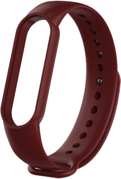 Kyver Xiaomi Mi Band 5 ve 6 Akıllı Bileklik Silikon Kordon Kayış Bordo Kyver Xiaomi Mi Band 5 ve 6 Akıllı Bileklik Silikon Kordon Kayış Bordo