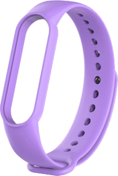 Kyver Xiaomi Mi Band 5 ve 6 Akıllı Bileklik Silikon Kordon Kayış Lila Kyver Xiaomi Mi Band 5 ve 6 Akıllı Bileklik Silikon Kordon Kayış Lila