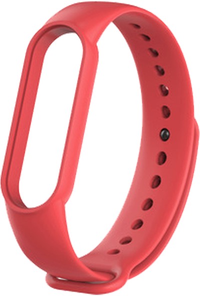 Kyver Xiaomi Mi Band 5 ve 6 Akıllı Bileklik Silikon Kordon Kayış Kırmızı Kyver Xiaomi Mi Band 5 ve 6 Akıllı Bileklik Silikon Kordon Kayış Kırmızı