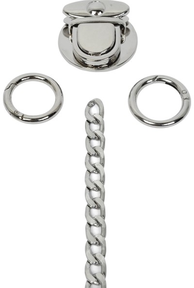 Nilden Hobi Çanta Zincir Set Zincir 110 cm x 11 mm
