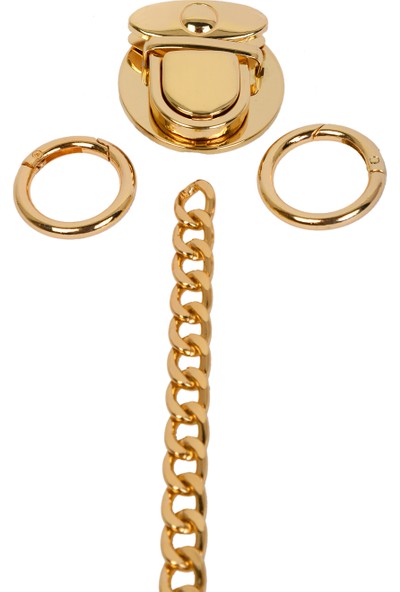 Nilden Hobi Çanta Zincir Set Zincir 110 cm x 11 mm