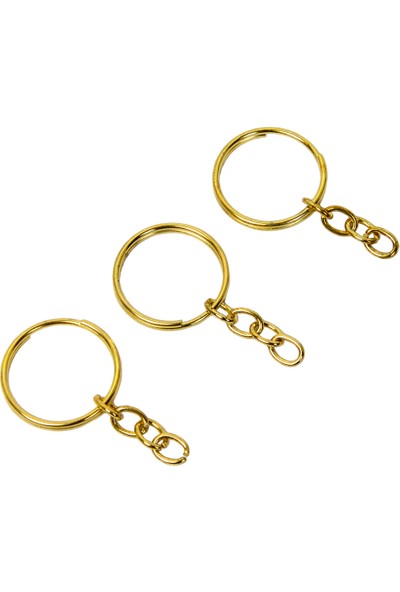 Nilden Hobi Makrome Anahtarlık Zincirli 2 cm 50'li