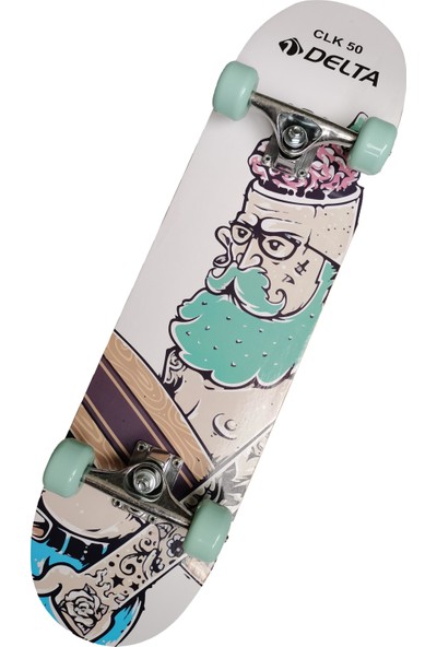 Delta Silikon Teker Üstü Zımparalı Kaykay - CLK 50