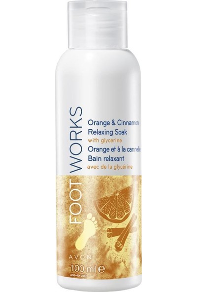 Avon Foot Works Portakal ve Tarçın Kokulu Ayak Banyosu 100 ml Avon Foot Works Portakal ve Tarçın Kokulu Ayak Banyosu 100 ml