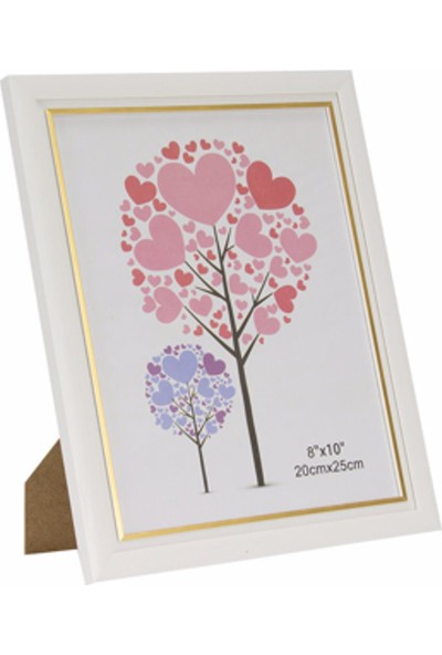 Tmall Home Design Dore-Beyaz Şeritli Fotoğraf Çerçeve 20X25 Tmall Home Design Dore-Beyaz Şeritli Fotoğraf Çerçeve 20X25
