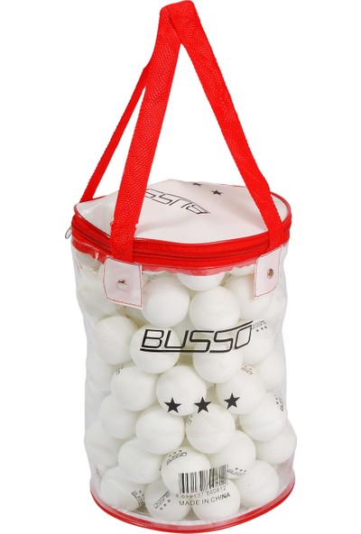 Busso PN105 40 mm Pinpon Topu Çantalı Beyaz Busso PN105 40 mm Pinpon Topu Çantalı Beyaz