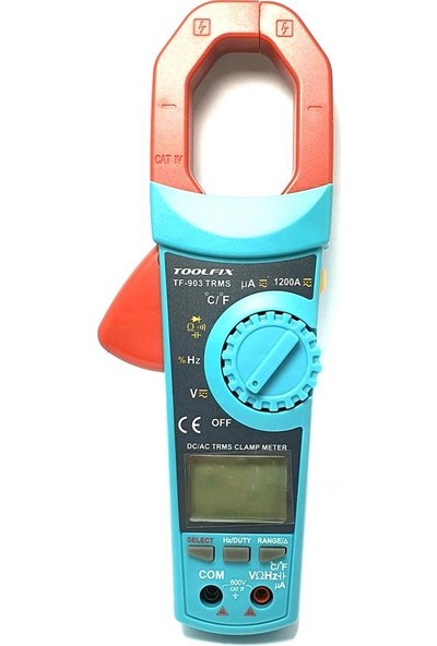 Toolfıx TF-903 True Rms Dijital Pensampermetre 1200A Toolfıx TF-903 True Rms Dijital Pensampermetre 1200A