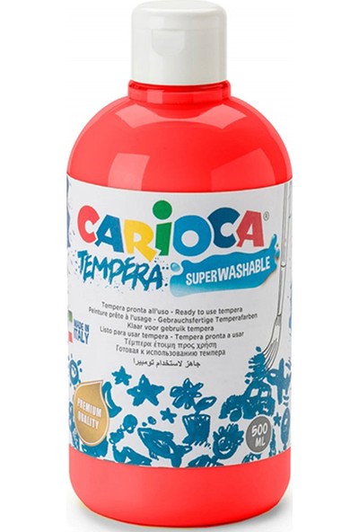 Carıoca Süper Yıkanabilir Parmak Boya - Kırmızı