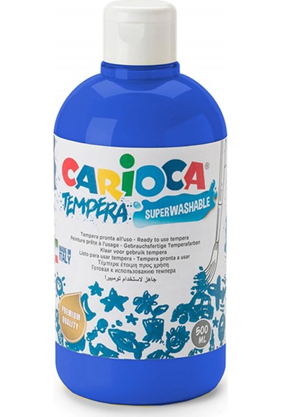 Carioca Süper Yıkanabilir Parmak Boya - Koyu Mavi