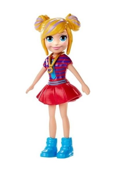 Polly Pocket ve Arkadaşları Polly Pembe Etekli Çizili FWY19-FWY20 Polly Pocket ve Arkadaşları Polly Pembe Etekli Çizili FWY19-FWY20