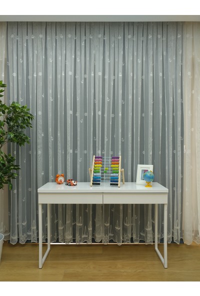 Esse Home Yelkenli Çapa Desenli Çocuk Odası Tül Perde 100 x 250 Seyrek Pile 1/2 Esse Home Yelkenli Çapa Desenli Çocuk Odası Tül Perde 100 x 250 Seyrek Pile 1/2