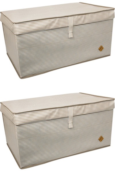 ALAS 2 Adet Kapaklı Çok Amaçlı Hurç Kutu Mega 60 x 40 x 30 cm Kahverengi ALAS 2 Adet Kapaklı Çok Amaçlı Hurç Kutu Mega 60 x 40 x 30 cm Kahverengi