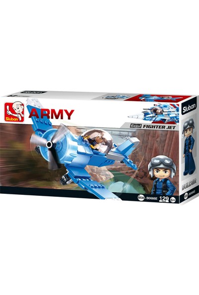Sluban 129 Parça Army F4U Savaş Uçağı Sluban 129 Parça Army F4U Savaş Uçağı