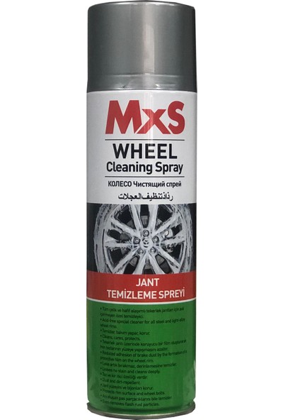 Mxs Jant Temizleyici ve Parlatıcı Sprey 500 ml Mxs Jant Temizleyici ve Parlatıcı Sprey 500 ml