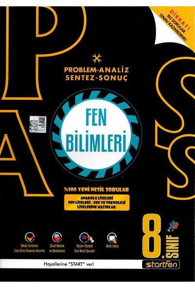Startfen Yayınları Pass 8. Sınıf Fen Bilimleri Yeni Nesil Soru Bankası Startfen Yayınları Pass 8. Sınıf Fen Bilimleri Yeni Nesil Soru Bankası