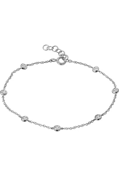 Huarz Taşlı Gümüş Bileklik